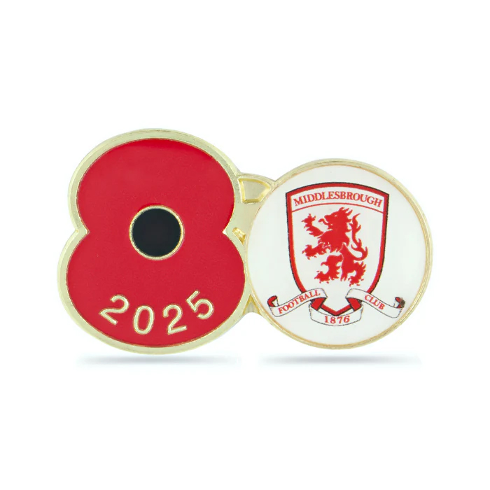 2025 Middlesbrough FC Poppy Pin
